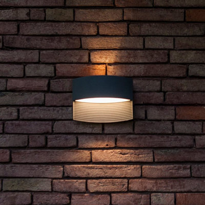 BLAKE - CGC Dark Grey Eye Shaped LED Wall Light