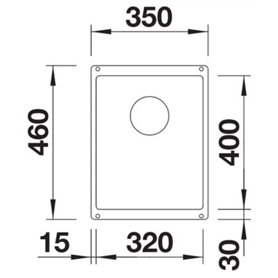 Blanco Subline 320-U 1-Bowl Undermount Granite Sink with Waste Kit ...