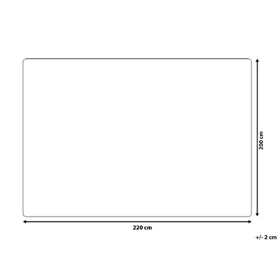 Blanket CHAAB 200 x 220 cm Light Grey