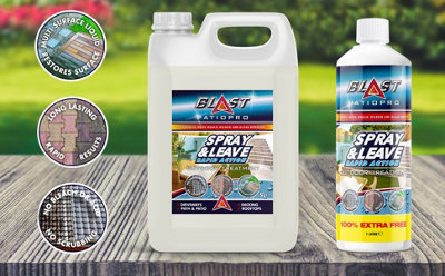 Blast Patio Pro - Spray & Leave Outdoor Treatment - 5 Litre