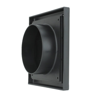 Blauberg Plastic Gravity Shutter Grille with Round Read Spigot - 100mm ...