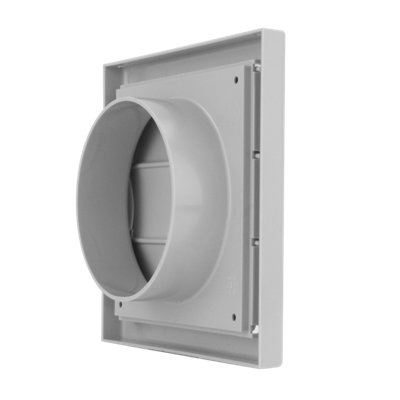 Blauberg Plastic Gravity Shutter Grille with Round Read Spigot - 100mm ...