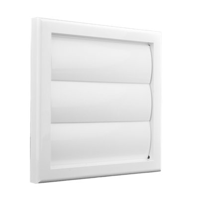 Blauberg Plastic Gravity Shutter Grille with Round Read Spigot - 100mm ...