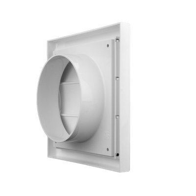 Blauberg Plastic Gravity Shutter Grille with Round Read Spigot - 100mm ...