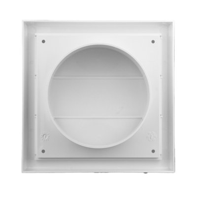 Blauberg Plastic Gravity Shutter Grille with Round Read Spigot - 100mm ...