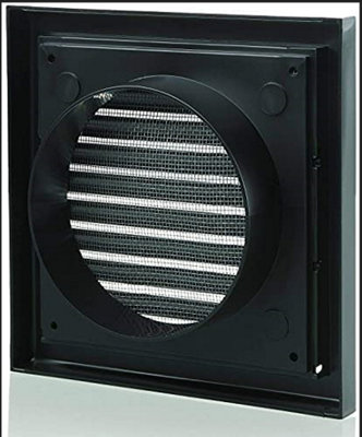 Buy Blauberg Plastic Vented Fixed Blade Air Ventilation Louvred Grille ...