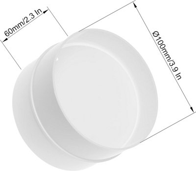 Blauberg Round Circular Inline Ventilation Duct Back Draught Shutter ...