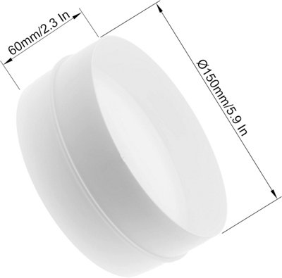 Blauberg Round Circular Inline Ventilation Duct Back Draught Shutter ...