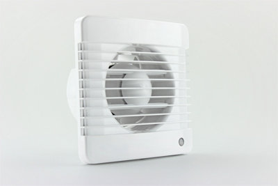 BLAUBERG SILENT-FLO White Bathroom Extractor Fan. Light Switch ...