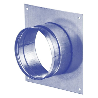 Blauberg UK Metal Spigot Plate - 200mm, 8-inch Duct Connector, Durable ...