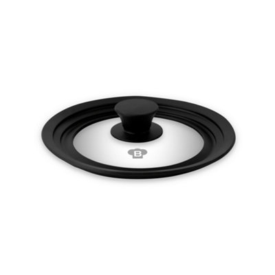 BLAUMANN Matt Black Aluminium 7 Pcs Saucepan & Frying Pan Set - Space ...