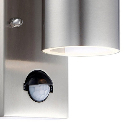 Blaze - Stainless Steel Outdoor Up Down Motion Sensor Wall Light