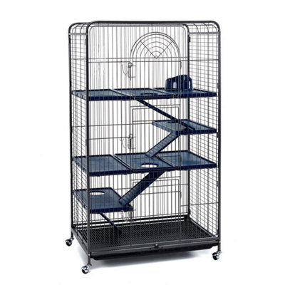 Blenheim Extra Tall Rat Cage with Accessories 140cm BLACK