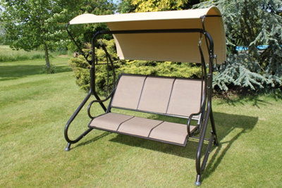 BLENHEIM LUXURY HEAVY DUTY GARDEN 3 SEATER SWING SEAT HAMMOCK