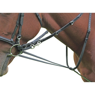 Blenheim Market Harborough Leather Horse Reins Black (Pony) | DIY at B&Q