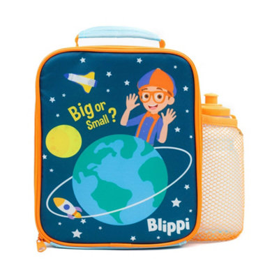 Blippi Big Or Small Lunch Bag and Bottle Set Blue/Orange (One Size)