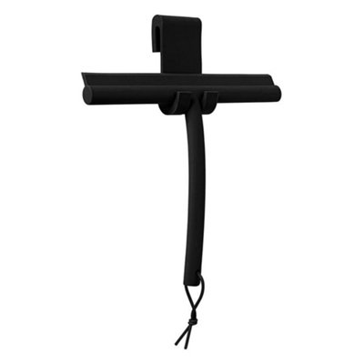Blomus Vipo Shower wiper with Overdoor Hook - Black