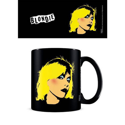 Blondie Punk Mug Black/Yellow (One Size) | DIY at B&Q