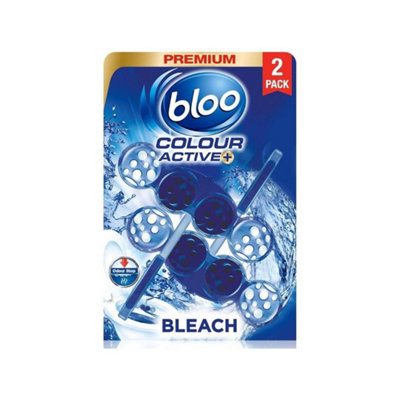Bloo colour active Toilet Rim Block Bleach Capsule 2x 50g