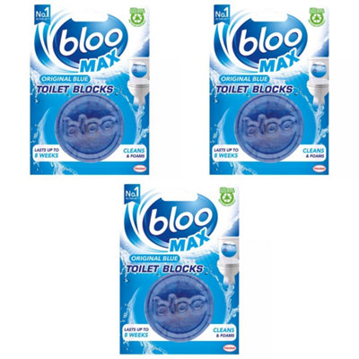 Bloo In-Cistern Max Blue Block by Bloo (Pack of 3) | DIY at B&Q