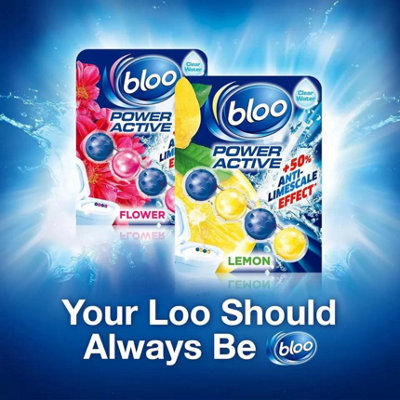 Bloo Power Active Toilet Rim Block Lemon 100g