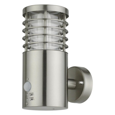 Bloom - Brushed Stainless Steel Outdoor Motion Sensor Light