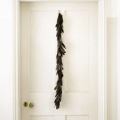 Bloom Real Feather Boa Garland - Indoor Home Mantelpiece, Door Frame ...