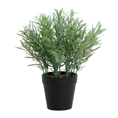 Blooming Artificial - 25cm Faux Rosemary - Indoor Small Fake Herb House ...