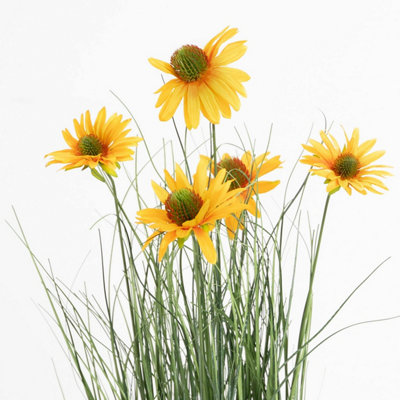 Buy Blooming Artificial - 60cm / 2ft Orange Artificial Rudbeckia ...