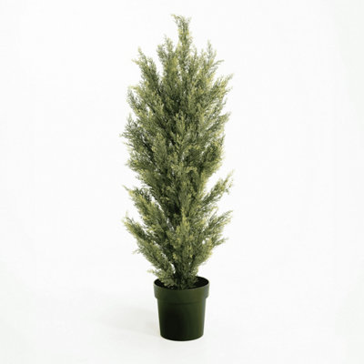 Blooming Artificial - Faux Conifer Tree - Outdoor Cedar Topiary Garden ...