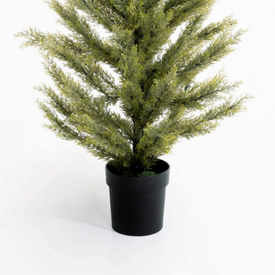 Blooming Artificial - Faux Conifer Tree - Outdoor Cedar Topiary Garden ...