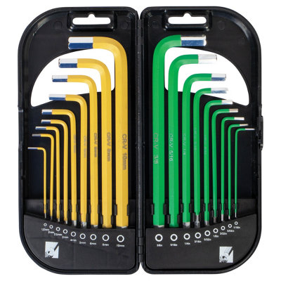 BLOSTM 18-Piece - Hex Key Set | DIY at B&Q