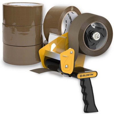 BLOSTM Brown Packaging Tape & Gun Dispenser