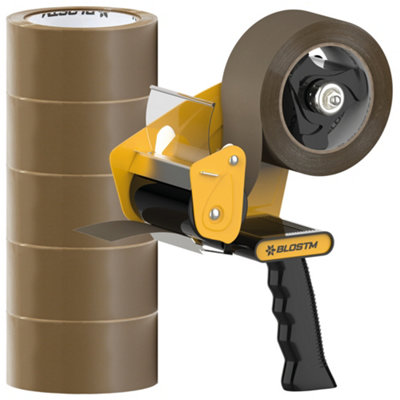 BLOSTM Brown Packaging Tape & Gun Dispenser