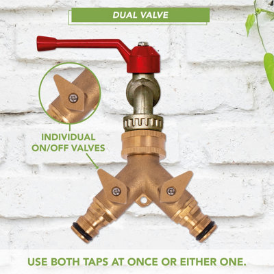 BLOSTM Double Hose Tap Connector