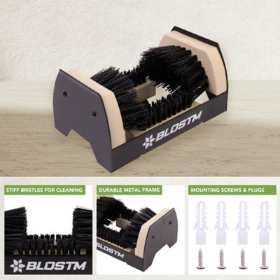 BLOSTM Floor Mount Boot Scraper Brush