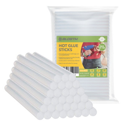 BLOSTM Hot Glue Sticks Pack 100 7mm X 100mm