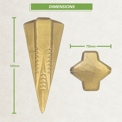 BLOSTM Log Splitter Wedge - 1.8kg Wood Grenade