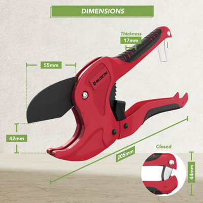 BLOSTM PLASTIC RACHET PIPE CUTTER RED
