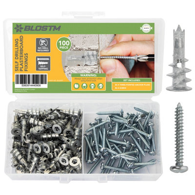 BLOSTM Self Drilling Plasterboard Fixings | DIY at B&Q