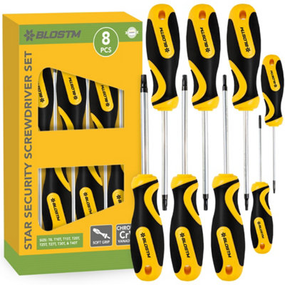 BLOSTM Star Security Screwdriver Set 8 Piece | DIY at B&Q