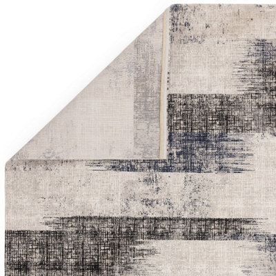 Blue Abstract Modern Luxurious Easy To Clean Rug For Living Room ...