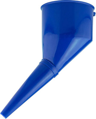 Blue Angled Fuel Funnel With Fine Mesh Filter Lightweight Funnel ...