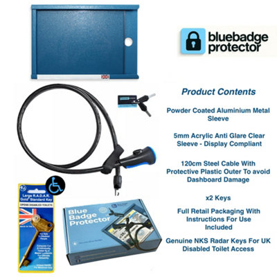 Blue Badge Protector Disabled Security Device For Blue Badge Holders ...