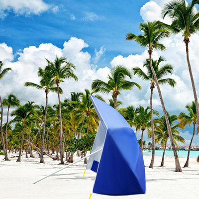 Blue Beach Carp Sea Fishing Umbrella Brolly Shelter Bivvy Sun Shade ...