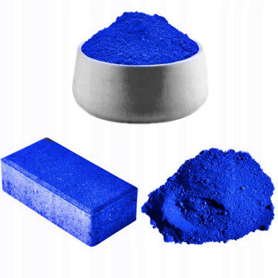 BLUE Cement Concrete Pigment Powder Dye 800g | DIY at B&Q