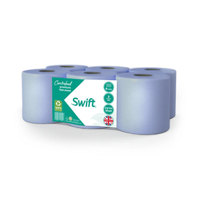 Blue Centrefeed blue roll paper towel
