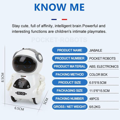 Blue Children Intelligent Mini Multi-Active Robot