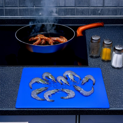 Blue Chopping Board PE Plastic Professional Kitchen Cutting Board for ...