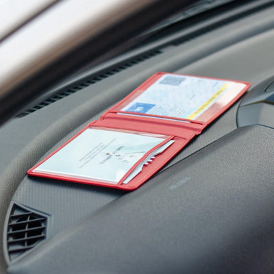Blue Disabled Badge Holder for Car Blue Badge Parking Permit Wallet ...